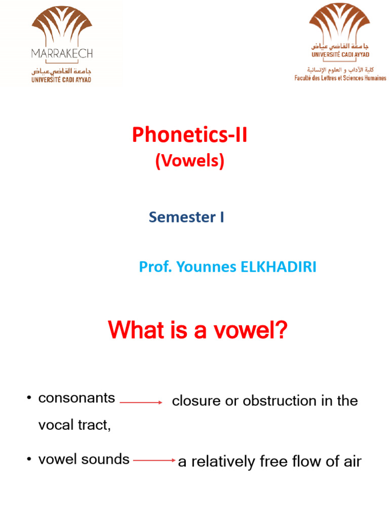Phonetics II | PDF | Vowel | Linguistics