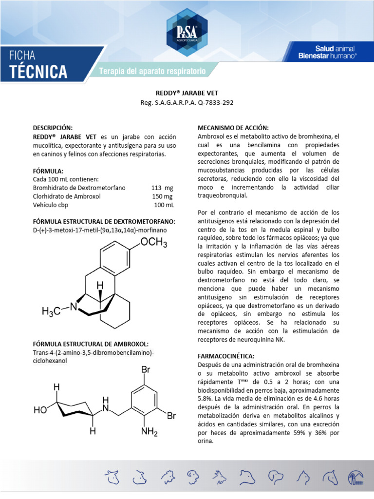 Reddy-Jarabe-Vet | PDF | Tos | Farmacología