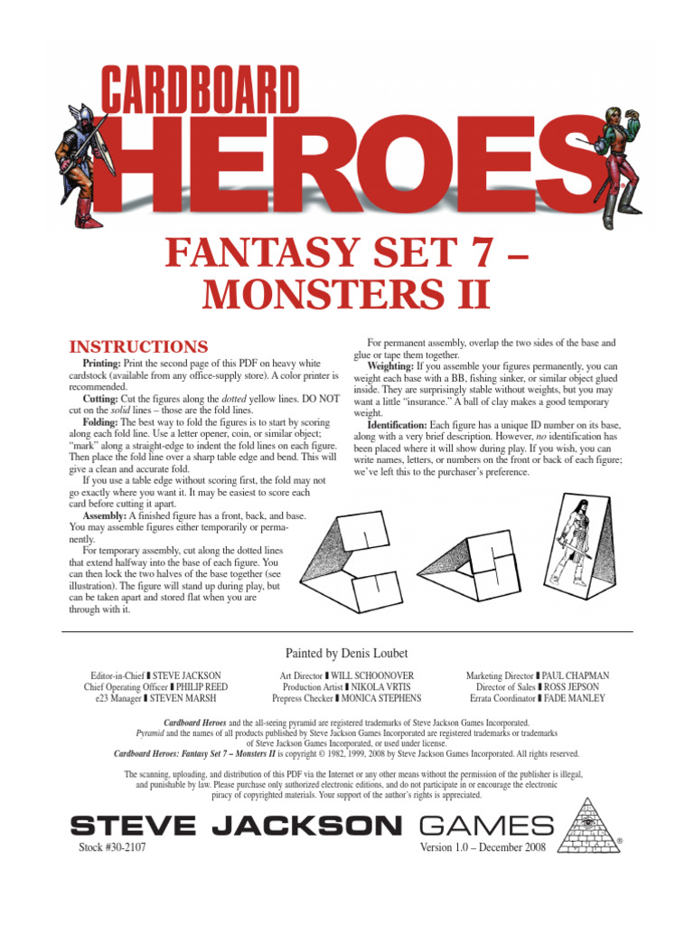 Fantasy Set 07 - Monsters II | PDF | Role Playing Games