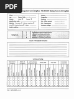 Allen Cognitive Level Screen (Acls) | PDF