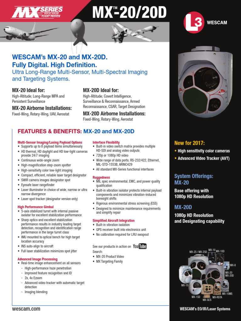 PDS MX 20 20D January 2017 | PDF | Sensor | Electronics