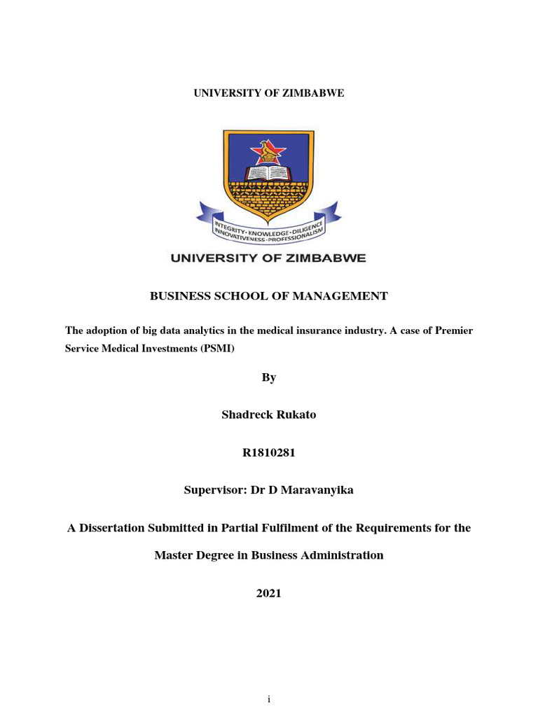 Rukato The Adoption of Big Data Analytics in The Medical Insurance ...