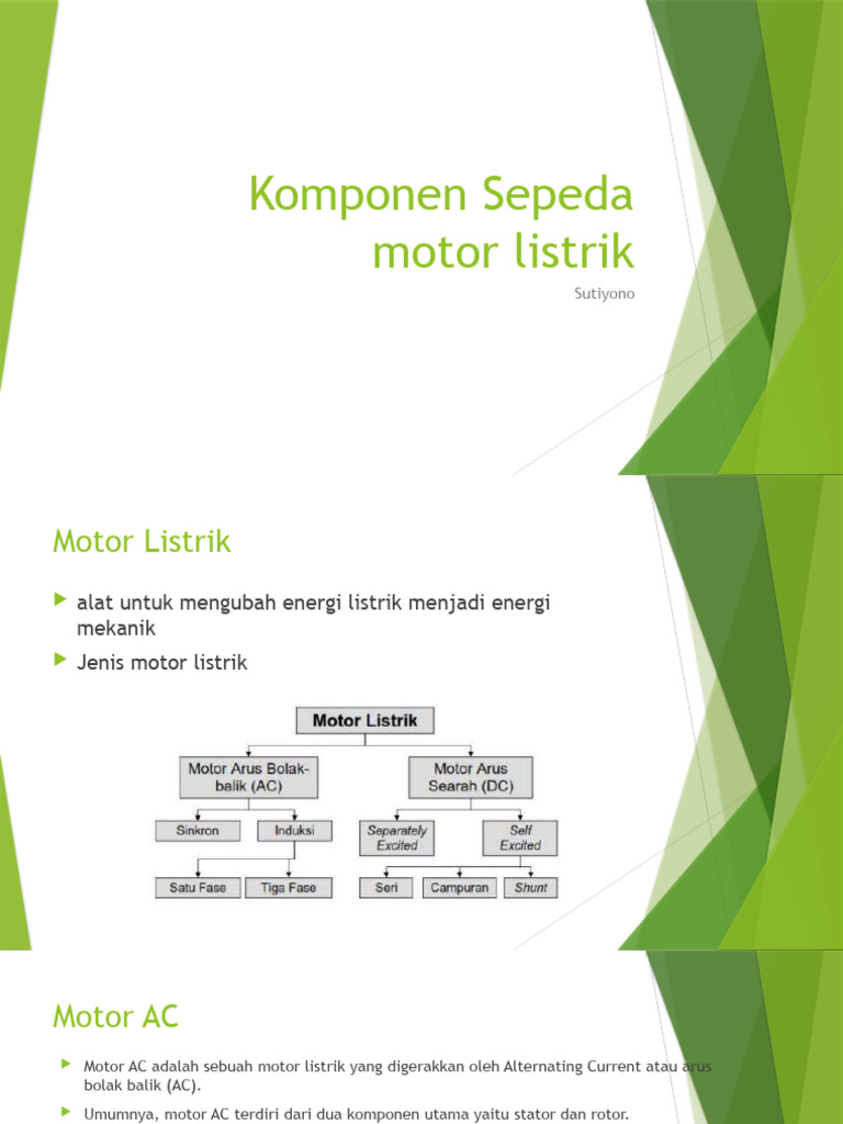 Komponen Sepeda Motor Listrik | PDF