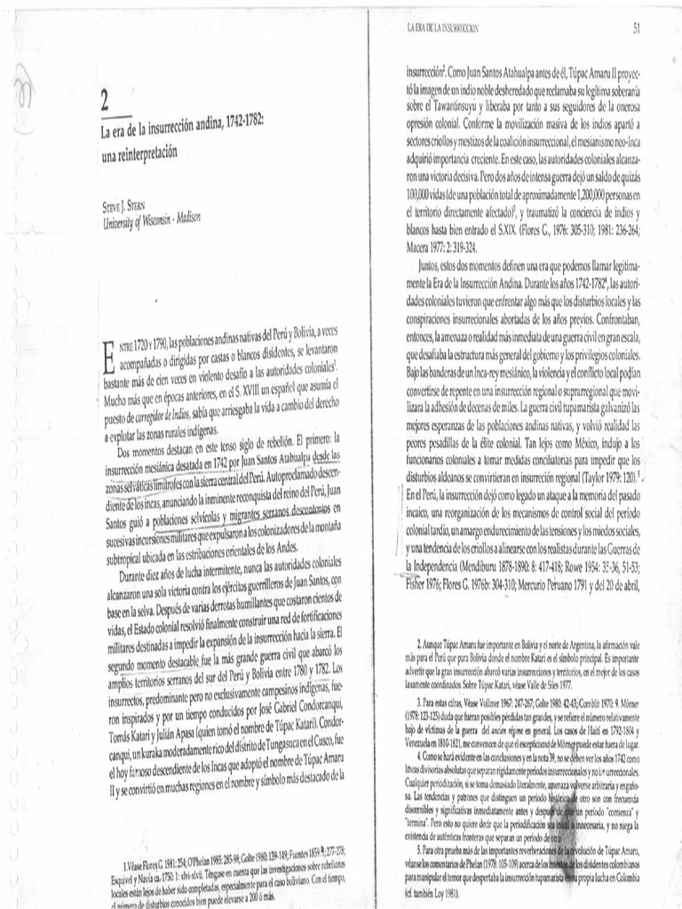 50 - Stern - 02 La era de la insurrección andina | PDF
