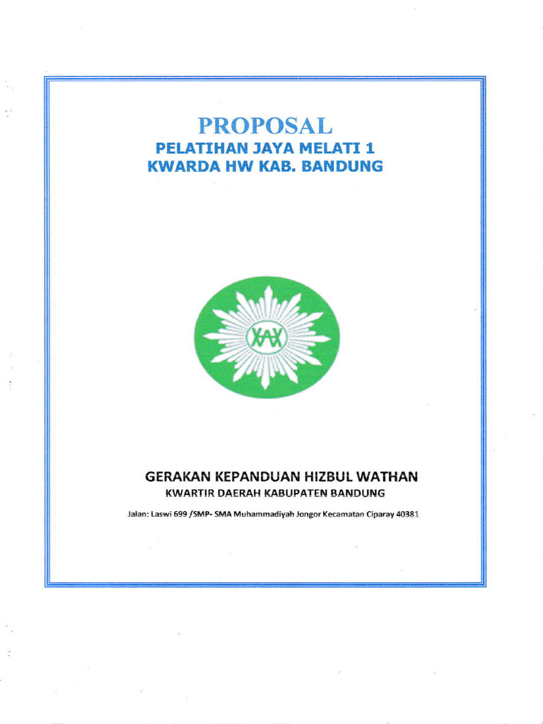Proposal Pelatihan JAYA MELATI 1 | PDF