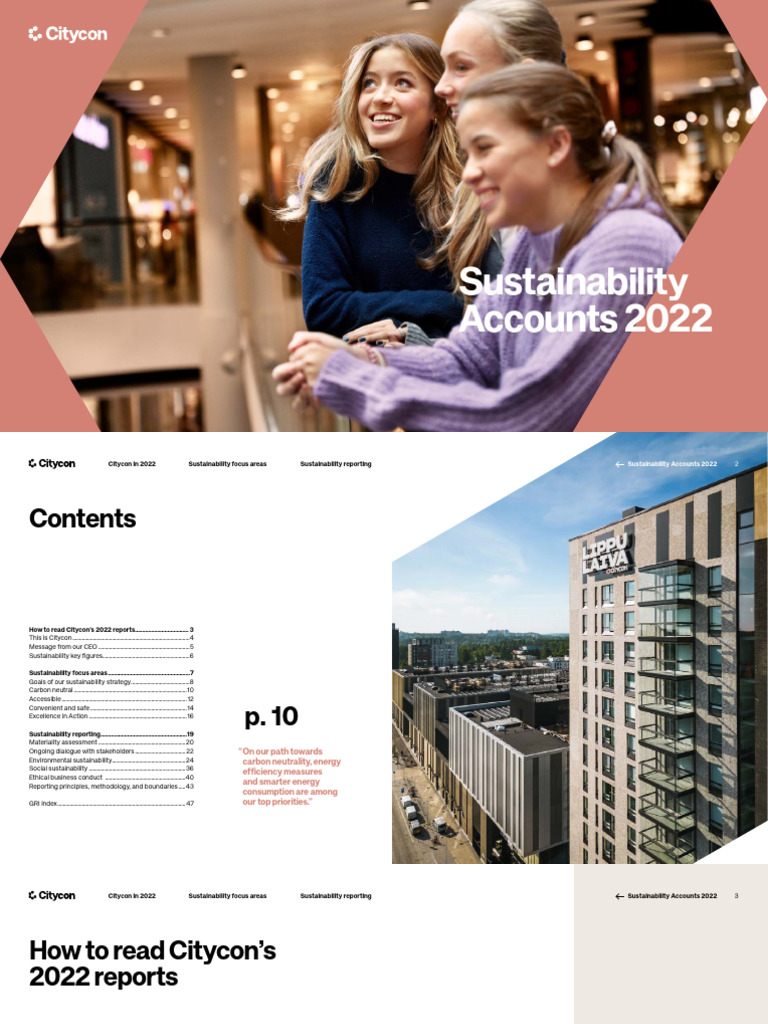 Citycon Sustainability Accounts 2022 Final | PDF | Sustainability ...