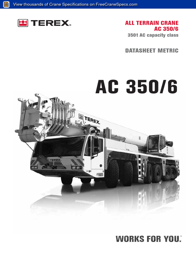 Terex Demag AC 350 2F6 | PDF