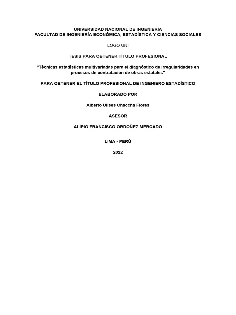 Tesis Final | Descargar gratis PDF | Análisis factorial | Estadísticas