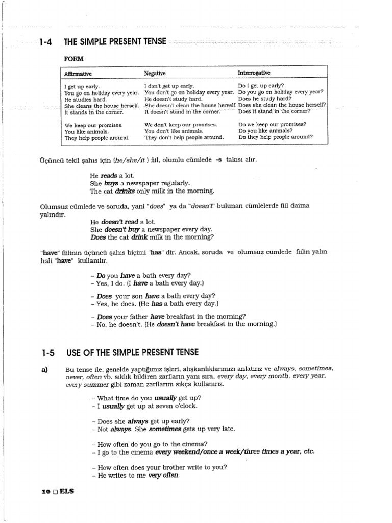 Present Simple | PDF