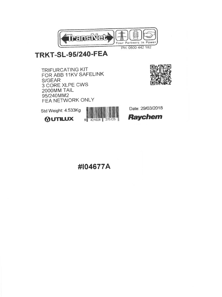 11kv labels part | PDF