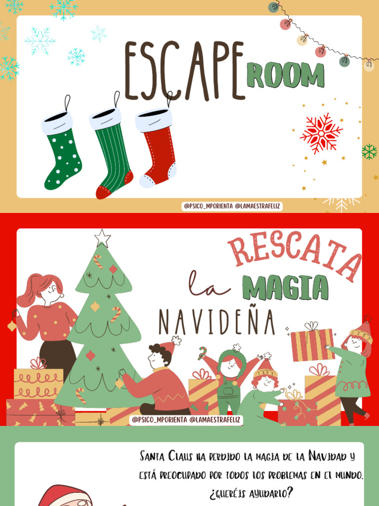Escape Room Navidad | PDF | Igualdad de género | Estudios de género