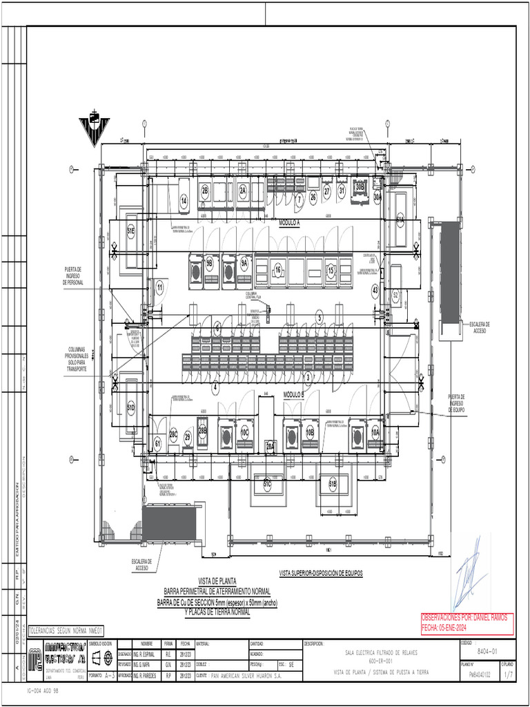 PM84040102 (A) - 600-Er-001 - SPT - Obs Pash | PDF | Energia electrica | Cable