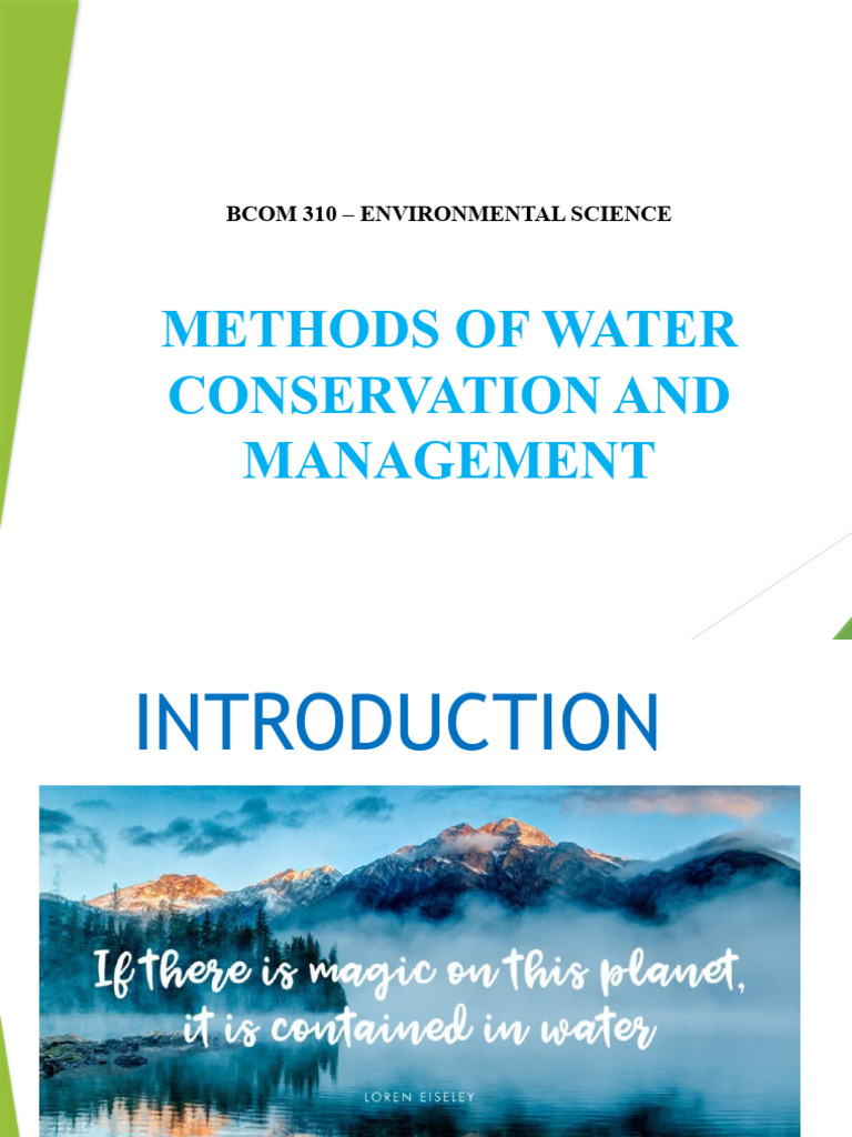 Water Conservation | PDF | Water Conservation | Water