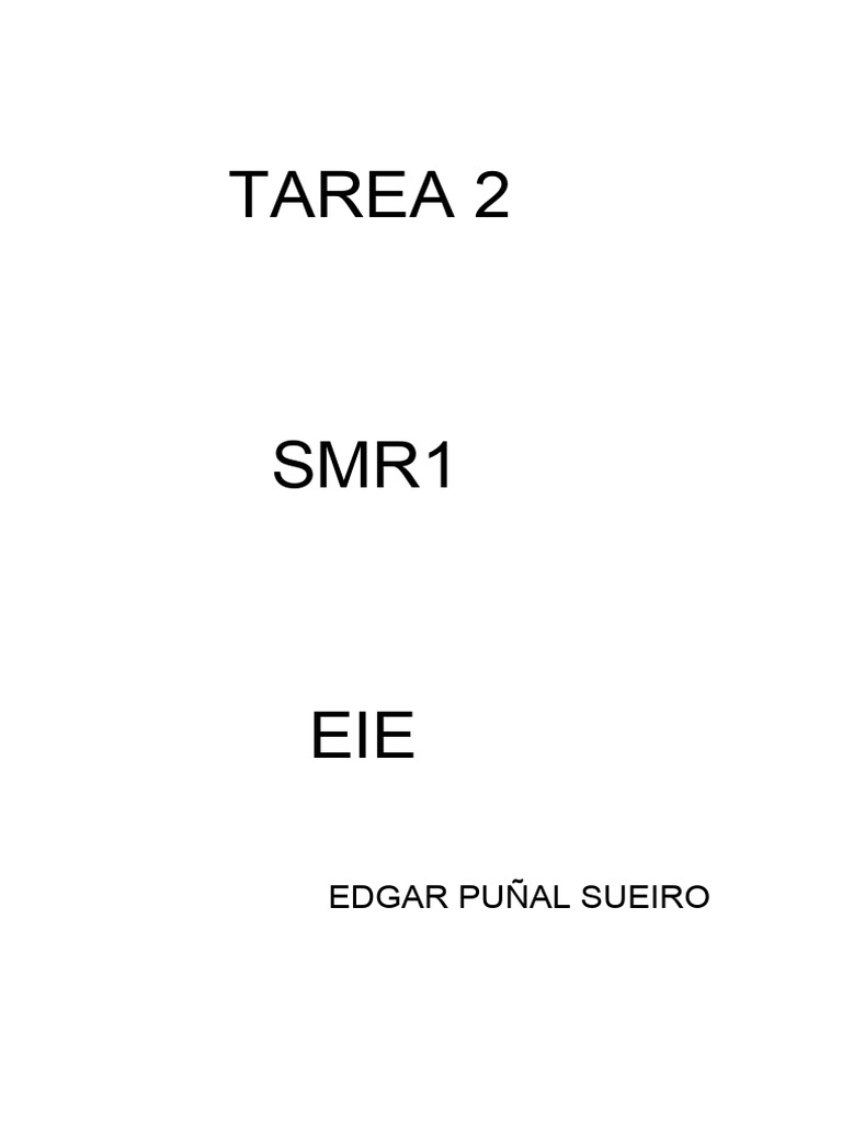 Punal Sueiro Edgar Eie Tarea2 | PDF | Business | Calidad (comercial)