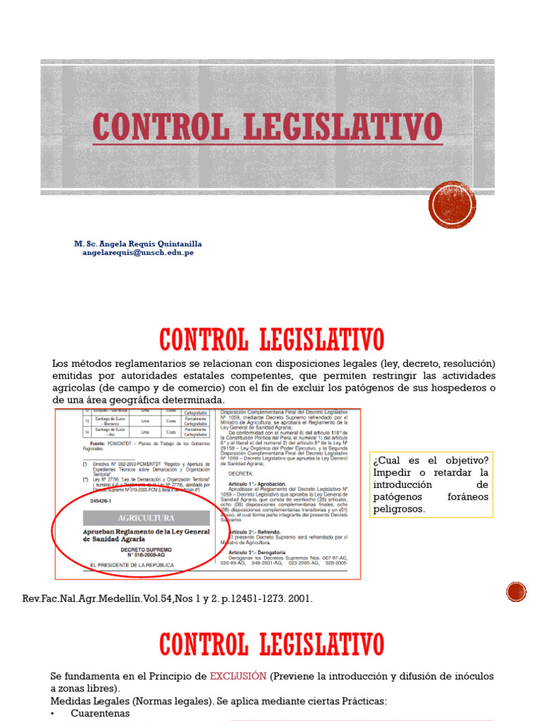 Control Legal | PDF | Plaga (organismo) | Pesticida