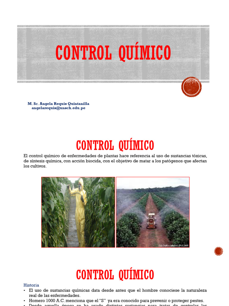 Control Químico de Enfermedades Fúngicas | PDF | Pesticida | Fungicida