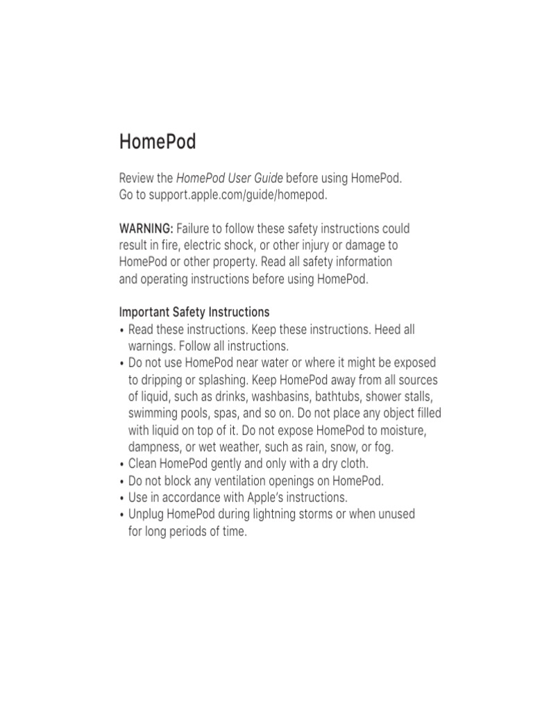 Homepod Ios13 Info | PDF | Recycling | Apple Inc.