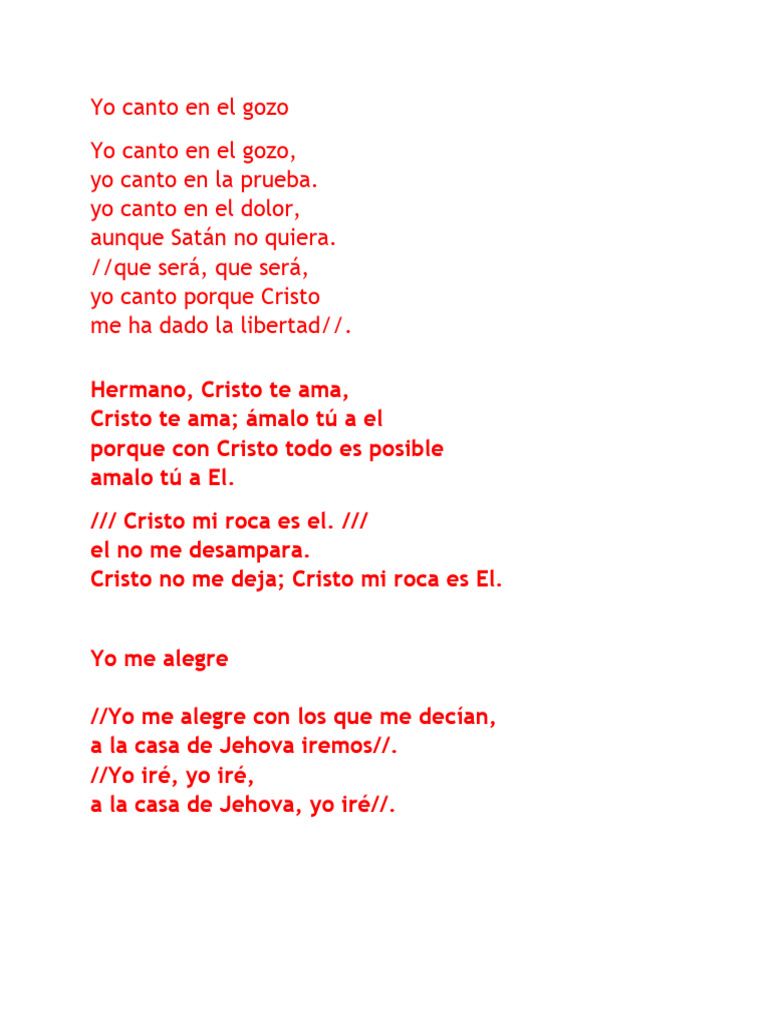Canto de Gozo y Alabanza Cristiana | PDF | Religión y espiritualidad