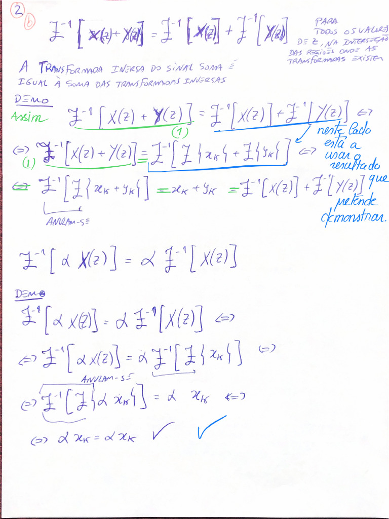 Linearidade Inversa Z | PDF
