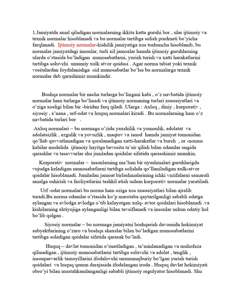 Javoblar | PDF