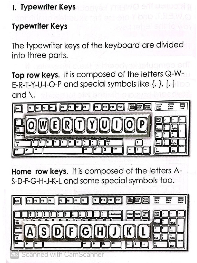 Parts of Keyboard Grade 1 | PDF