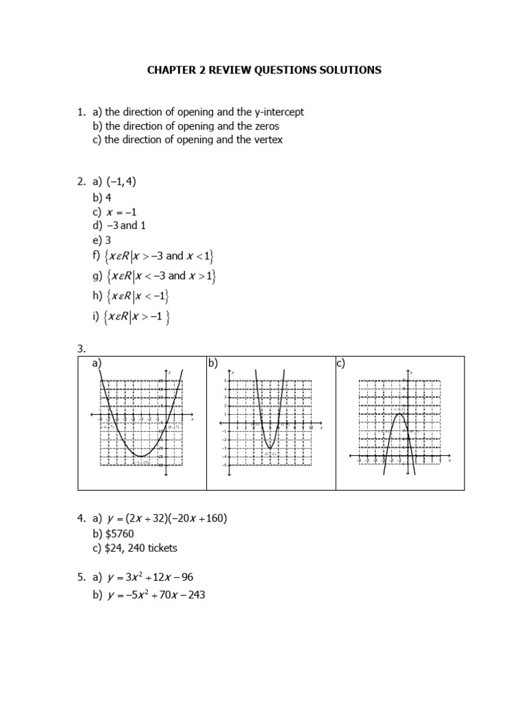 Chapter 2 Review Questions Solutions | PDF
