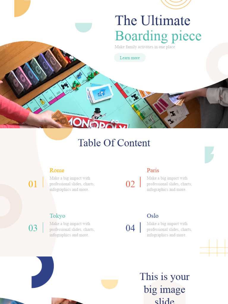 Ultimate Boarding Piece Game Presentation Blue Variant | PDF | Business ...