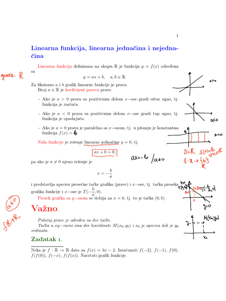 2 Linearna Jednacina | PDF