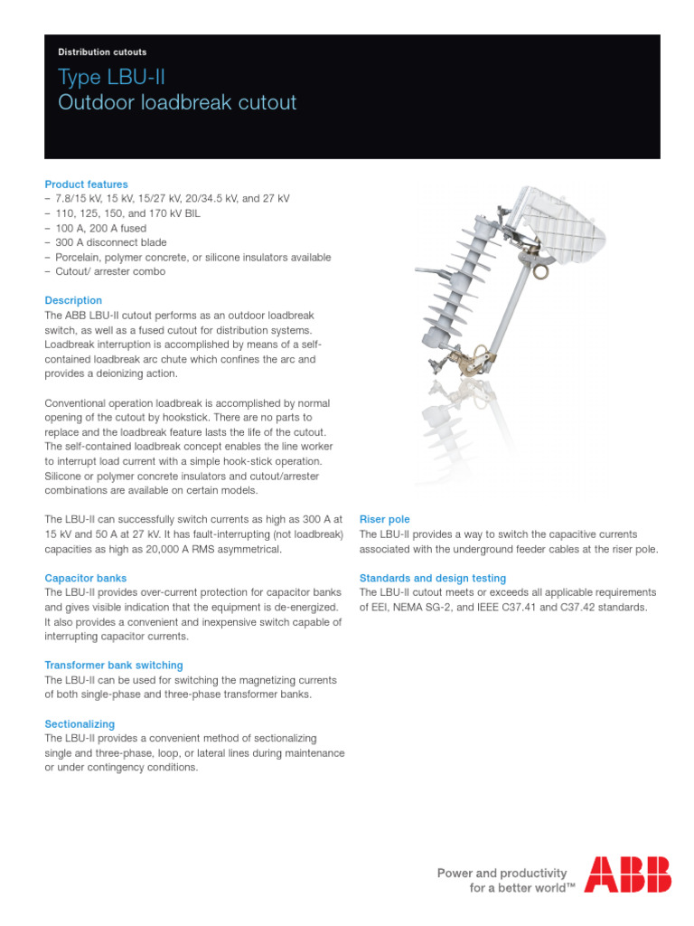 Catalogo Lbu Ii | PDF | Insulator (Electricity) | Fuse (Electrical)
