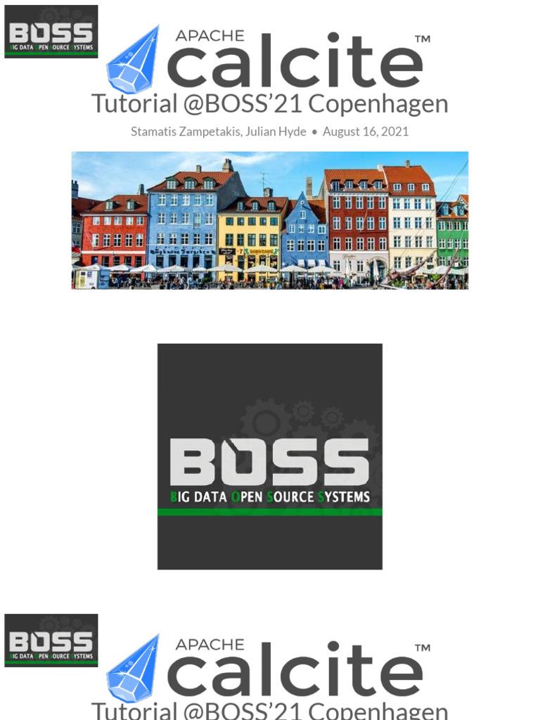 Apache Calcite Tutorial | PDF | Relational Model | Comma Separated Values