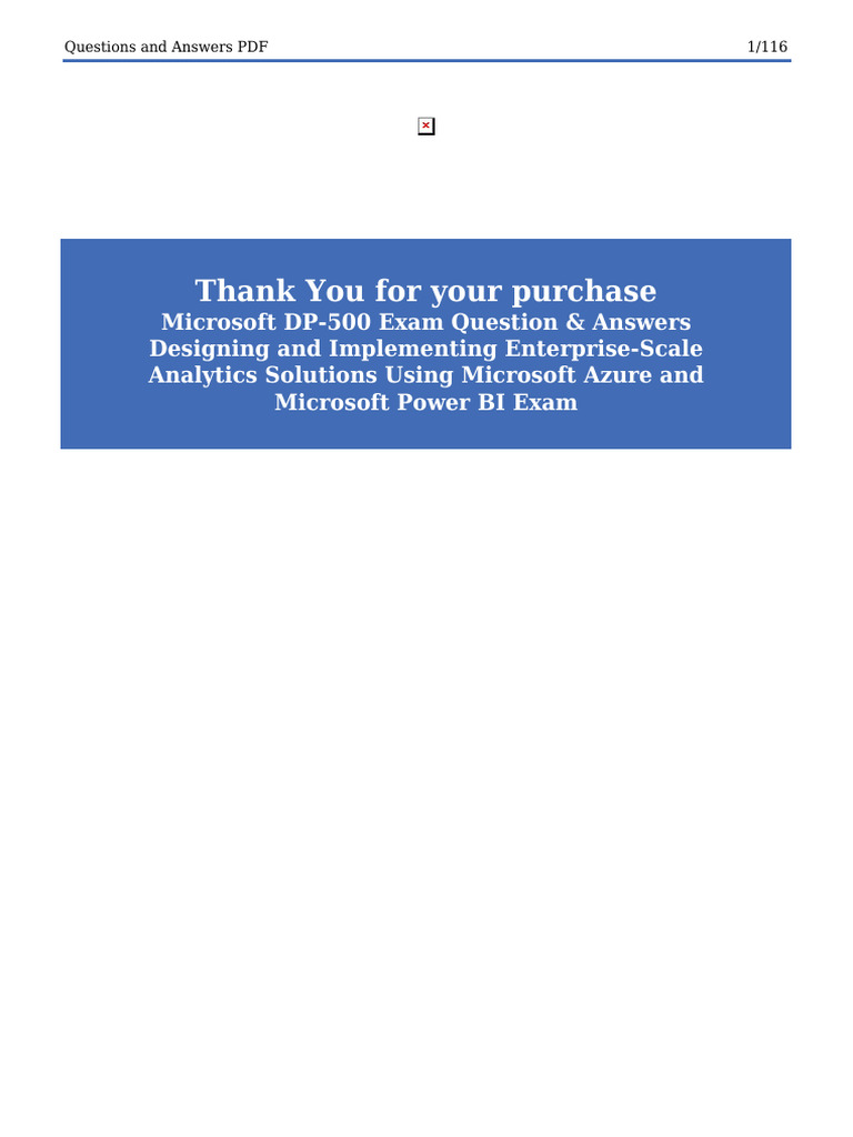 DP-500 Exam Questions & Answers Guide | PDF | Databases | Sql