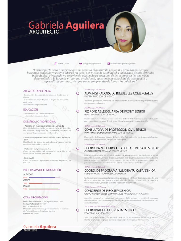 CV Gabriela - Aguilera | PDF