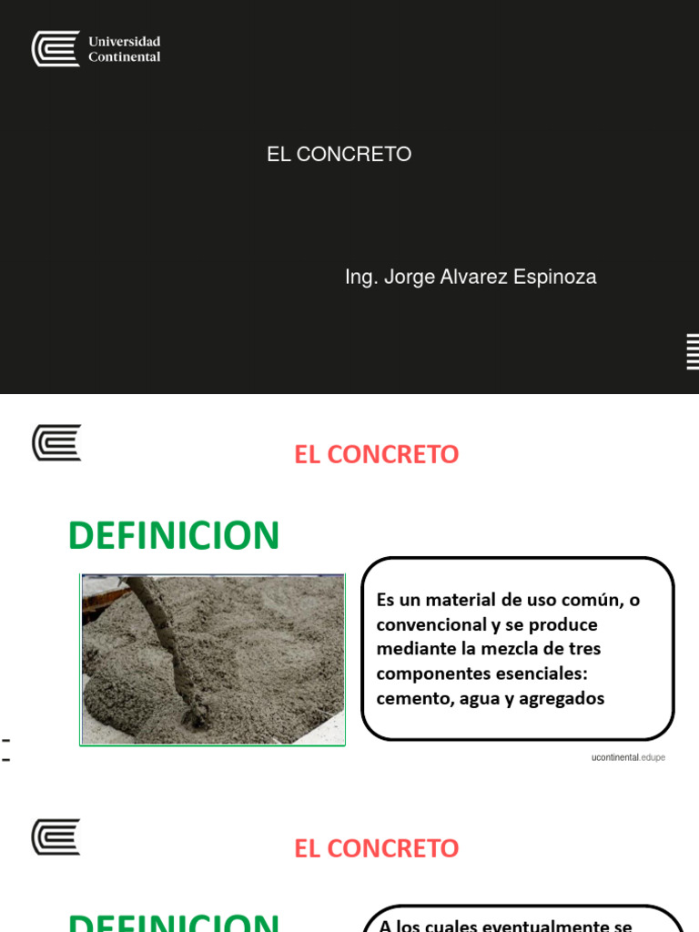Setima Sesión El Concreto | PDF | Hormigón | Cemento