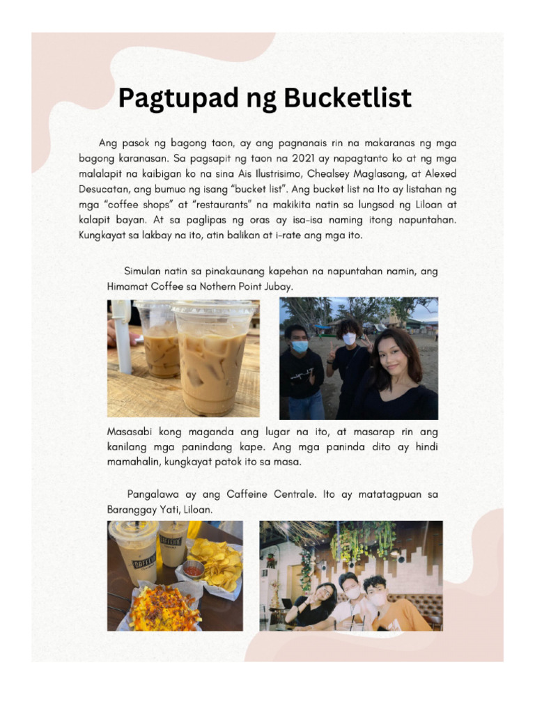Bucket List | PDF