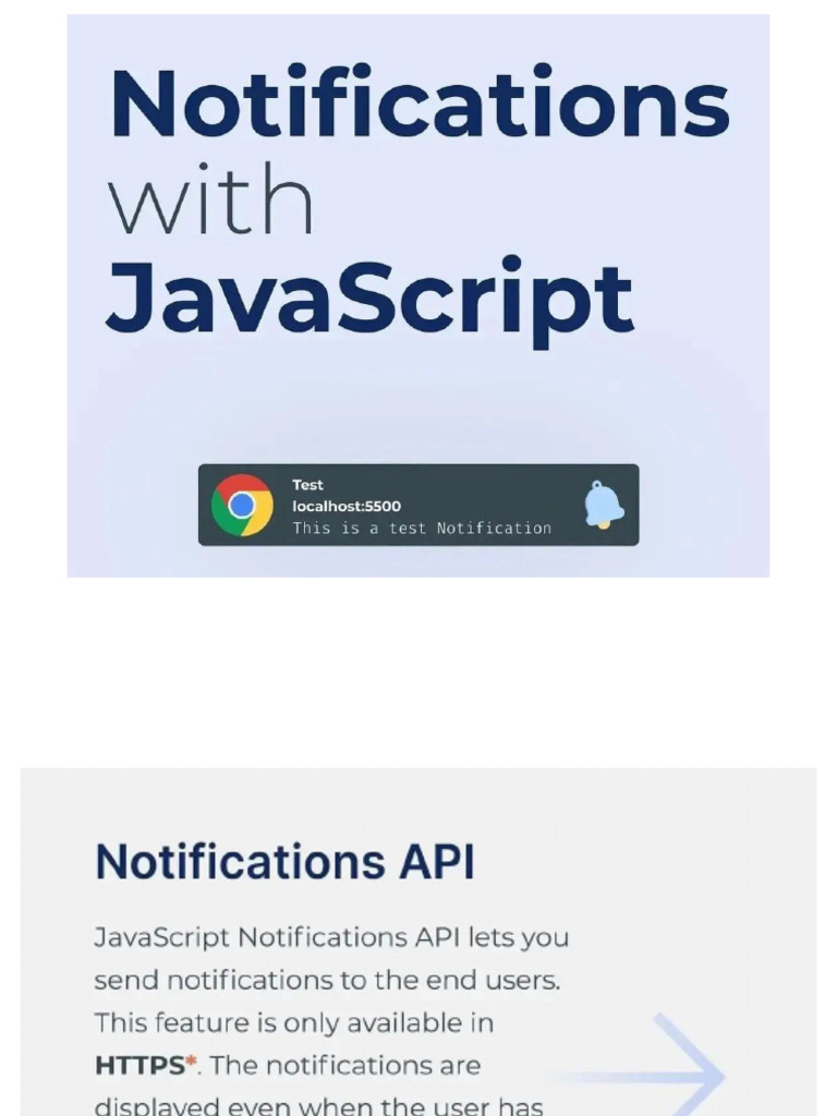 Javascript Notifications | PDF