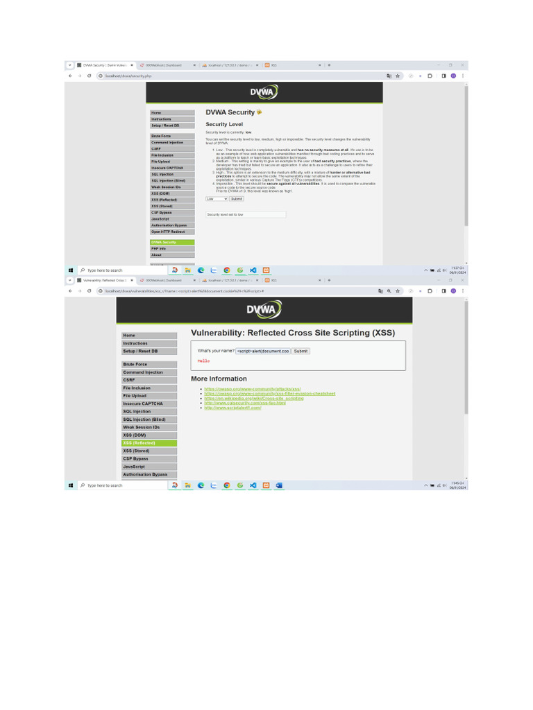 Reflected Cross Site Scripting (XSS) | PDF