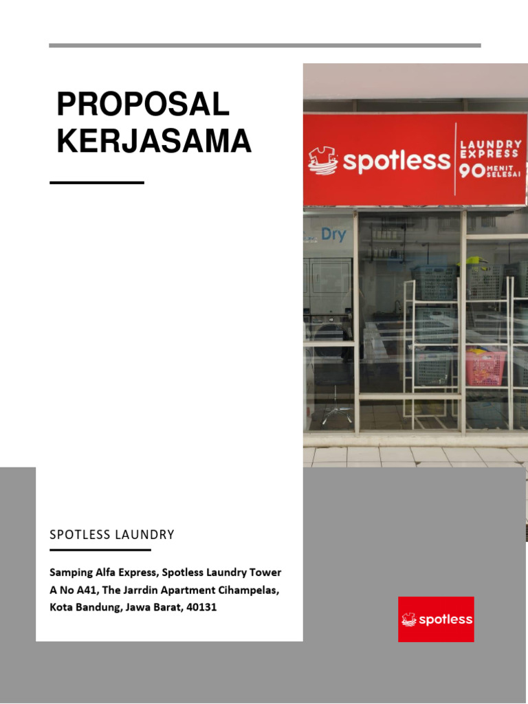 Partnership Proposal Spotless Laundry-Agen Apartment | PDF