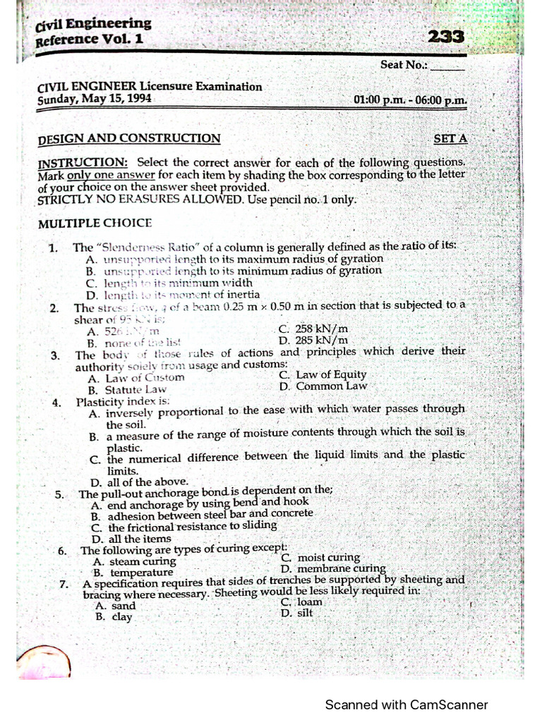Ce Ref Vol 1 Structual Part 1 | PDF