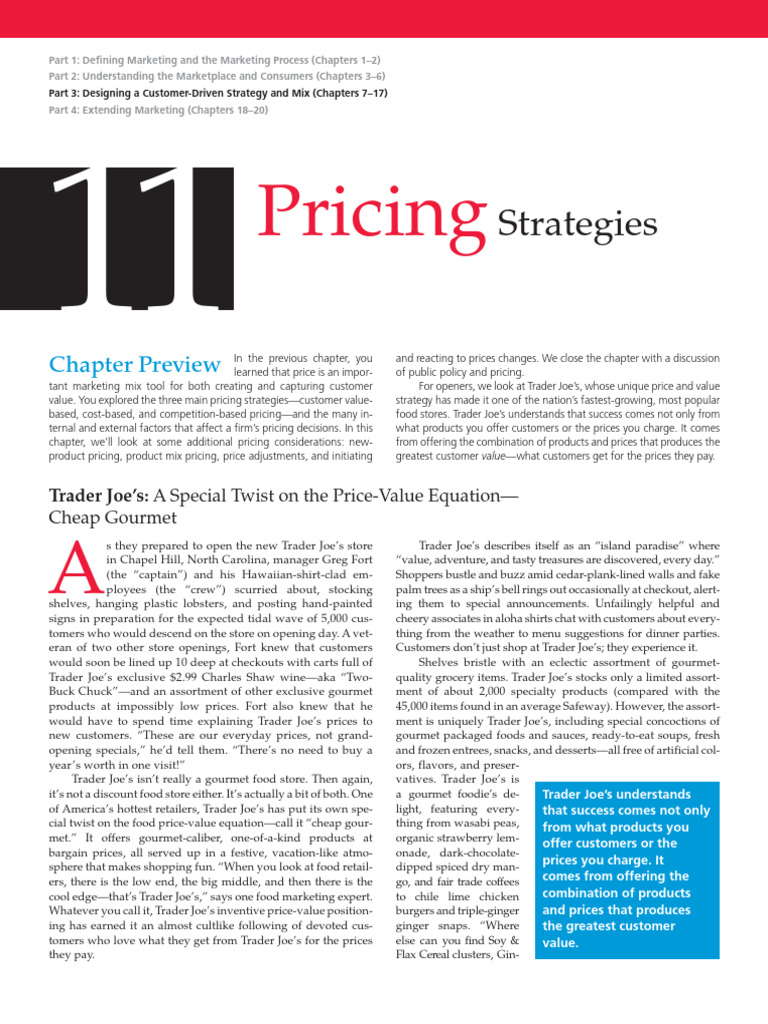 Chapter 11 - Pricing Strategies | PDF