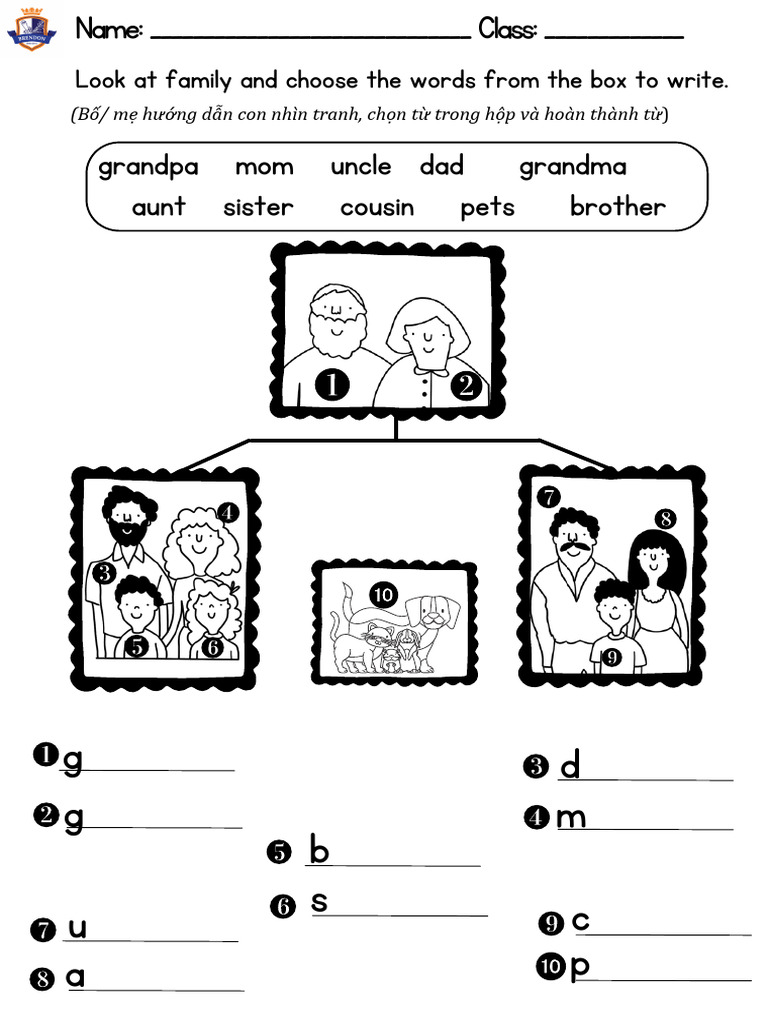 Unit 1 - Meet My Family - HW Week 6 | PDF