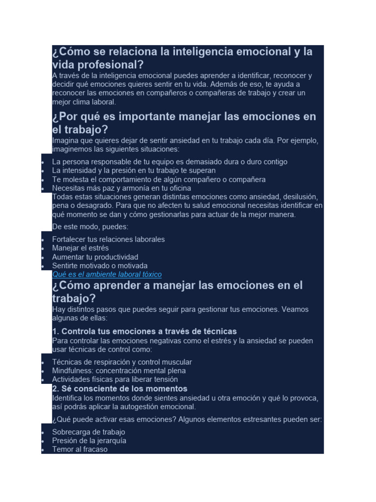 emociones | PDF | Las emociones | Ansiedad