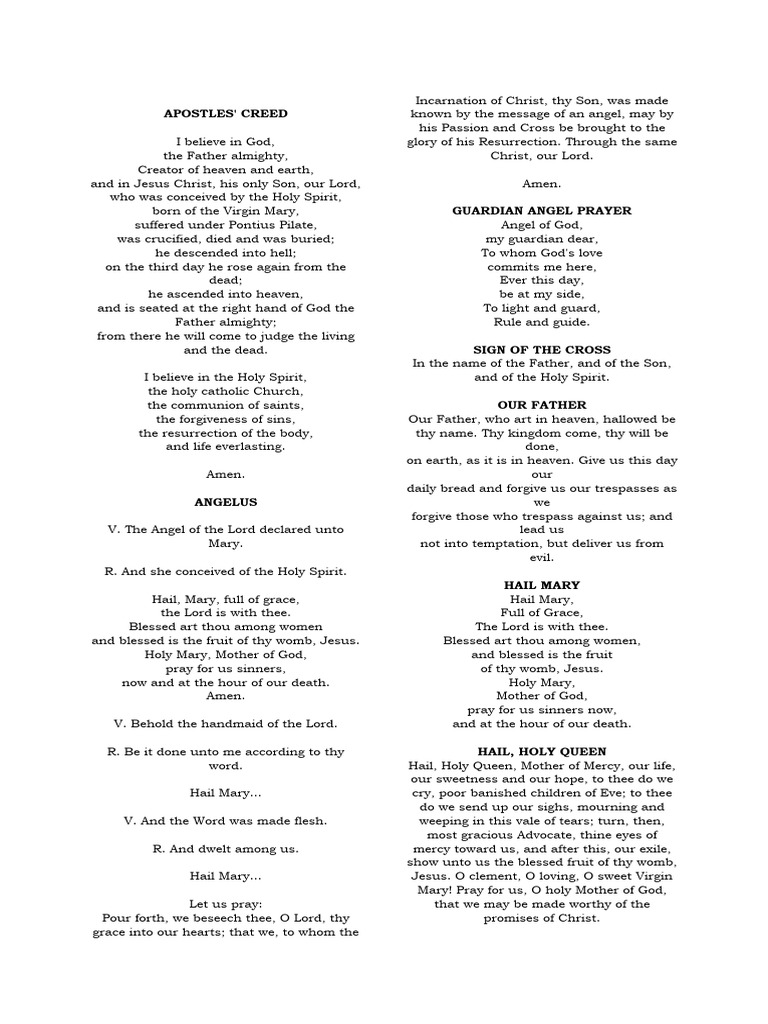 12 Prayers | PDF | Mary, Mother Of Jesus | Jesus