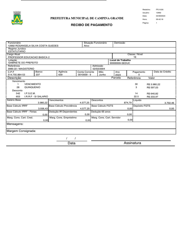 Ordscgrandefp 497511161096269949IMPRIMIRP1 TIP SERVICO, P1 COMP ID2,8347 | Download grátis PDF ...