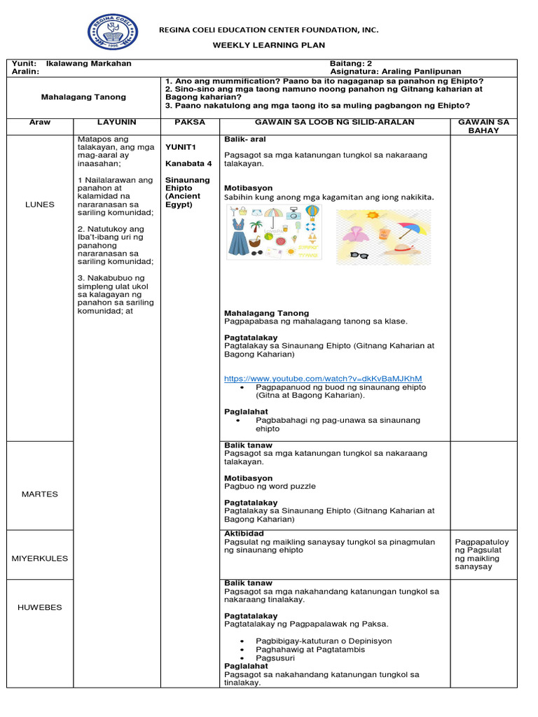 Learning Plan Ap8 | PDF
