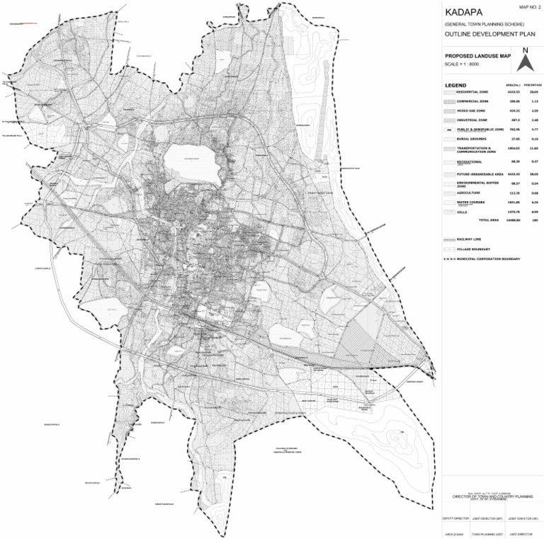 Kadapa Master Development Plan Map | PDF