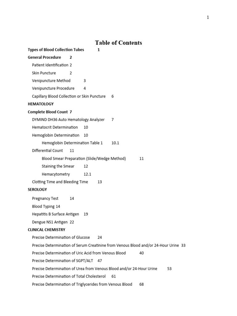 Technical Procedure | PDF | Creatinine | Hyperglycemia