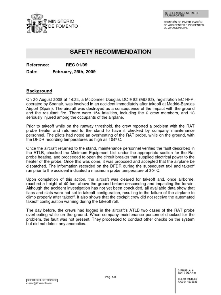 Rec 01 09 Eng | PDF | Takeoff | Relay