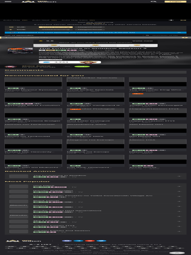 Watch The Eminence In Shadow Free