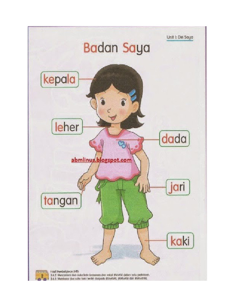 Label Anggota Tubuh Badan | PDF