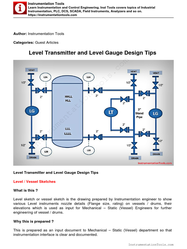 Instrumentation Engineering Design | PDF | Instrumentation | Programmable Logic Controller